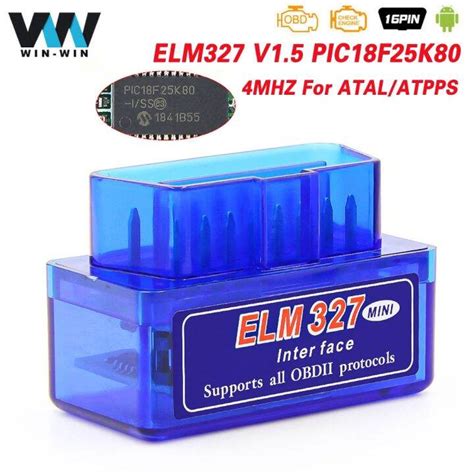 Elm327 V1 5 Wireless Pic18f25k80 Mini Elm 327 V 1 5 Obd2 Scanner