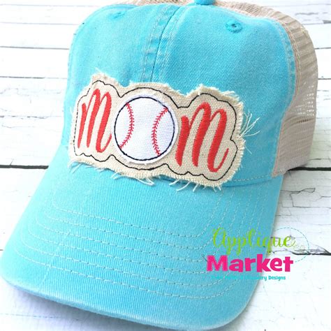Baseball Mom Hat Patch