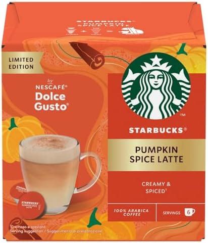 Starbucks Pumpkin Spice Latte Creamy And Spiced Dolce Gusto Brown