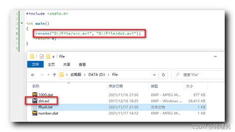 【c 语言】文件操作 remove 函数删除文件 rename 函数重命名文件 代码示例 c语言删除文件 csdn博客