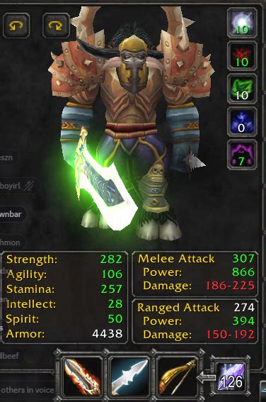 OSG Bindings Right Rank Tauren Warrior EpicNPC