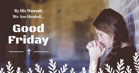 Good Friday Facebook Post Template Free  Psd