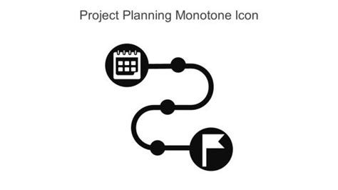 Project Planning Monotone Icon In Powerpoint Pptx Png And Editable Eps Format PPT Sample