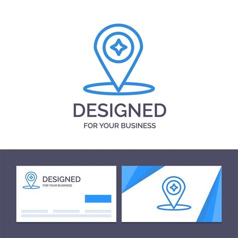 Creative Business Card And Logo Template Map Compass Navigation