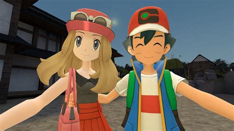 Pokemon Ash And Serena Hug Hug Anipoke Pokeani Pokemonart Pokemon