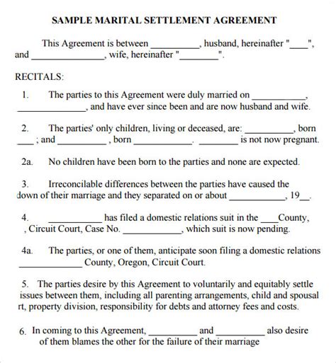 Marriage Contract Template 7 Download Free Documents In Pdf Word
