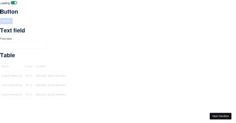 Loading Spinner Container Codesandbox