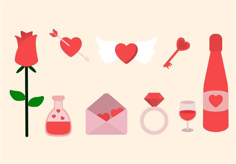 Flat Valentine Vectors 141547 Vector Art At Vecteezy