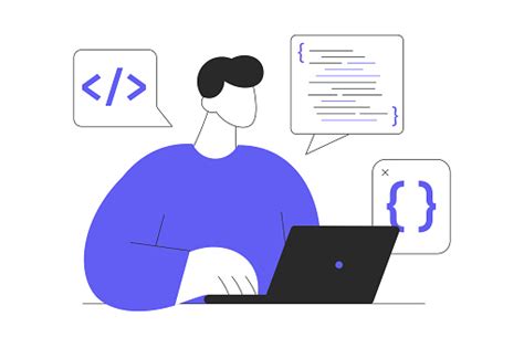 Video Game Developer Web Concept Working With Code For Computer Game Programming At Screen And
