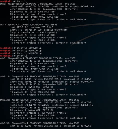 Vlan Tagging In Kali Linux 20 Connecting To Trunked Ports