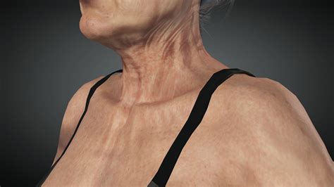 Old Woman Female 3d Model By Khaloui