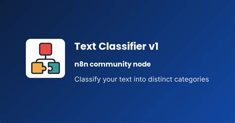 text classifier v1 n8n community node ncnodes