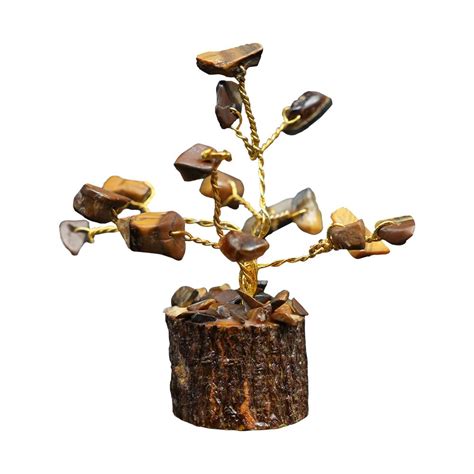 Yellow Jade 15 Beads Small Tree