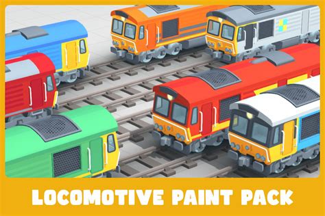 Tiny Trains Class 66 Paint Pack 3d Vehicles Unity Asset Store