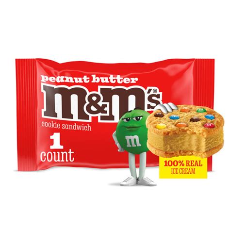 Mandms Peanut Butter Ice Cream Cookie Sandwich Same Day Delivery