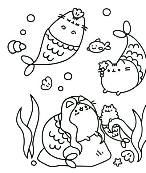 Pusheen Coloring Page