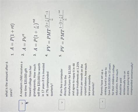 Solved MATCHING SECTION For Each Problem Choose The Chegg Com