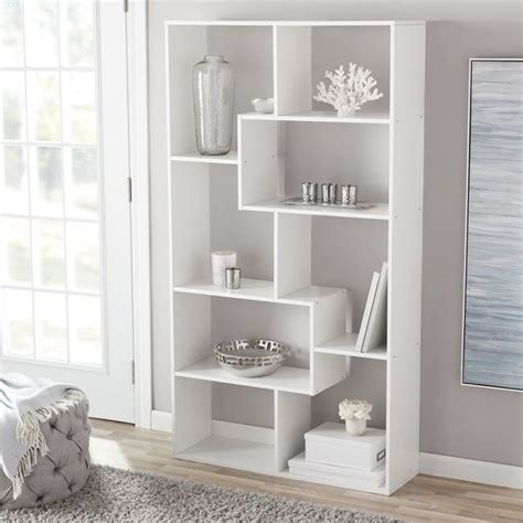 Mainstays Modern 8 Cube Bookcase White Cube Bookcase