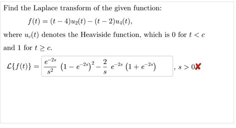Solved Find The Laplace Transform Of The Given Function Chegg