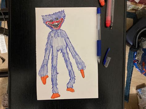 Huggy wuggy nasıl çizilir how to draw Huggy wuggy Drawings Draw Save