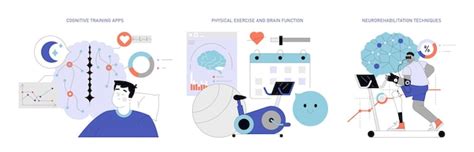 Premium Vector Neuroplasticity Set Brain Enhancement Through