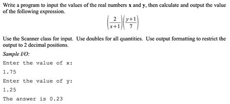 Solved Write A Program To Input The Values Of The Real Chegg Com