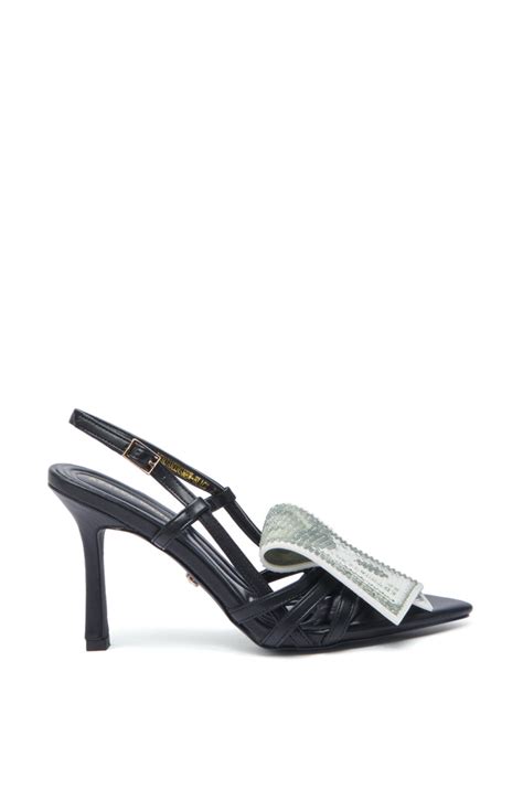 Azalea Wang Benjamins Black New Money Sandal Akira