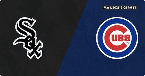 Chicago White Sox 5 Chicago Cubs 1 Final Score Results Recap Box