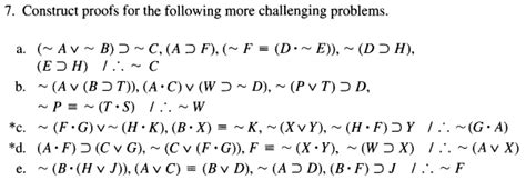 Construct Proofs For The Following More Chegg