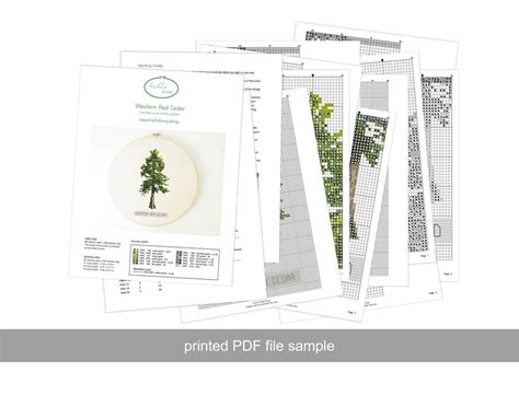 Pine Tree Cross Stitch Pattern Christmas Tree Spruce Tree Etsy