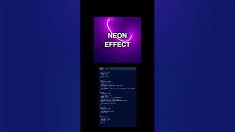 Neon Effect Shots Youtubeshorts Coding Whatsappstatus