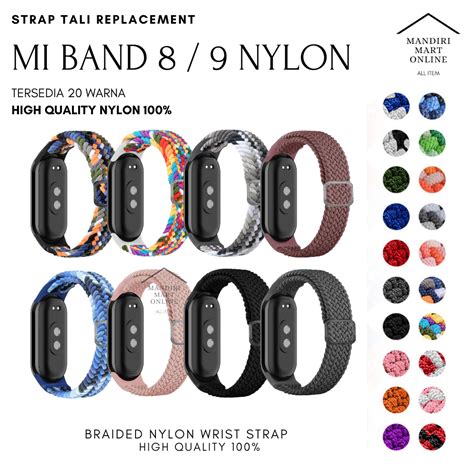 Jual Strap Xiaomi Mi Band Nylon Loop Tali Pengganti Miband Bahan Nilon Elastis Shopee