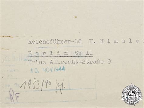Germany Luftwaffe A Signed Letter From Generalfeldmarschall Erhard M