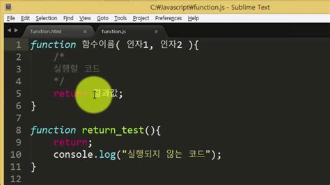 Hello Javascript 자바스크립트 입문 함수 사용하기 Youtube