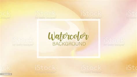 파스텔 수채화 배경입니다 패션 배경 수채화 브러시 스트로크 창조적 인 그림 예술적인 색상 팔레트 벡터 그림입니다 금 금속에 대한