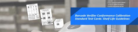 Barcode Verifier Conformance Calibration Standard Test Cards Shelf Life Guidelines Applied Image