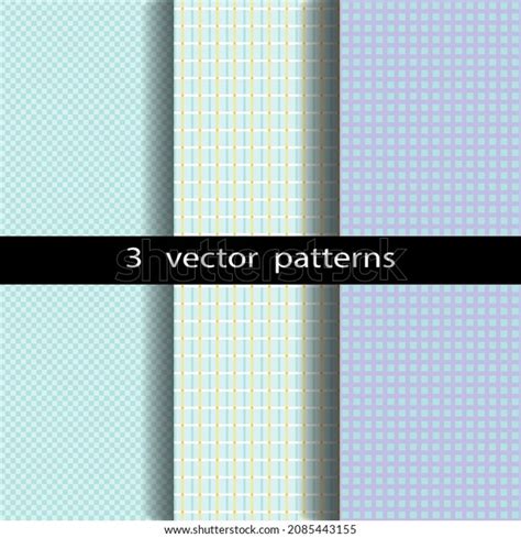 3 Retro Different Vector Seamless Patterns Stock Vector Royalty Free 2085443155 Shutterstock