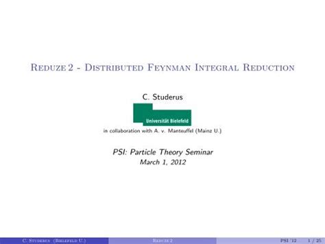 reduze 2 distributed feynman integral reduction