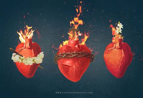 Corazón De María Jesús Y José Sacred Heart Jesus Mary And Joseph