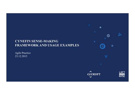 Cynefin Sensemaking Framework And Usage Examples Ppt