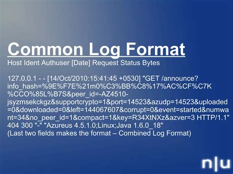Log Analysis Ppt