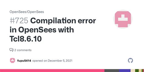 compilation error in opensees with tcl8 6 10 · issue 725 · opensees