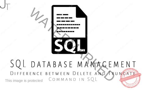 difference between delete and truncate command in sql just tech review