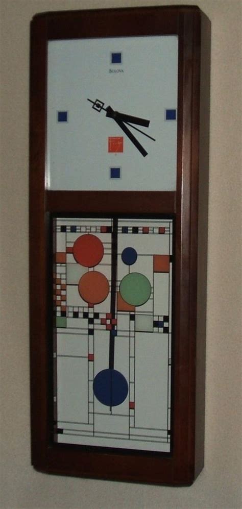 Frank Lloyd Wright Wall Clock Coonley Playhouse C3321 By Bulova