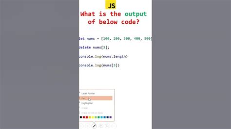 Arrays In Javascript Delete Operator In Javascript Javascript