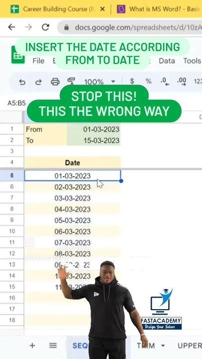 dynamic date series in excel most important 🔥🔥 excel excelpro