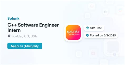 C Software Engineer Intern Splunk Simplify Jobs