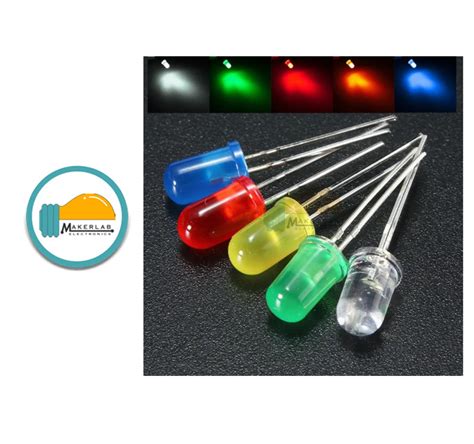 5mm Led Diode Assorted Color Makerlab Electronics