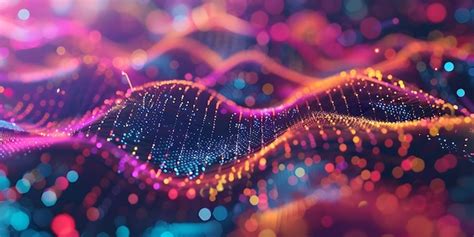 Abstract 3D Background with Colorful Lights and Bokeh | Premium AI-generated image
