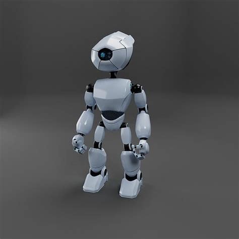 3d Model Robot Vr Ar Low Poly Cgtrader